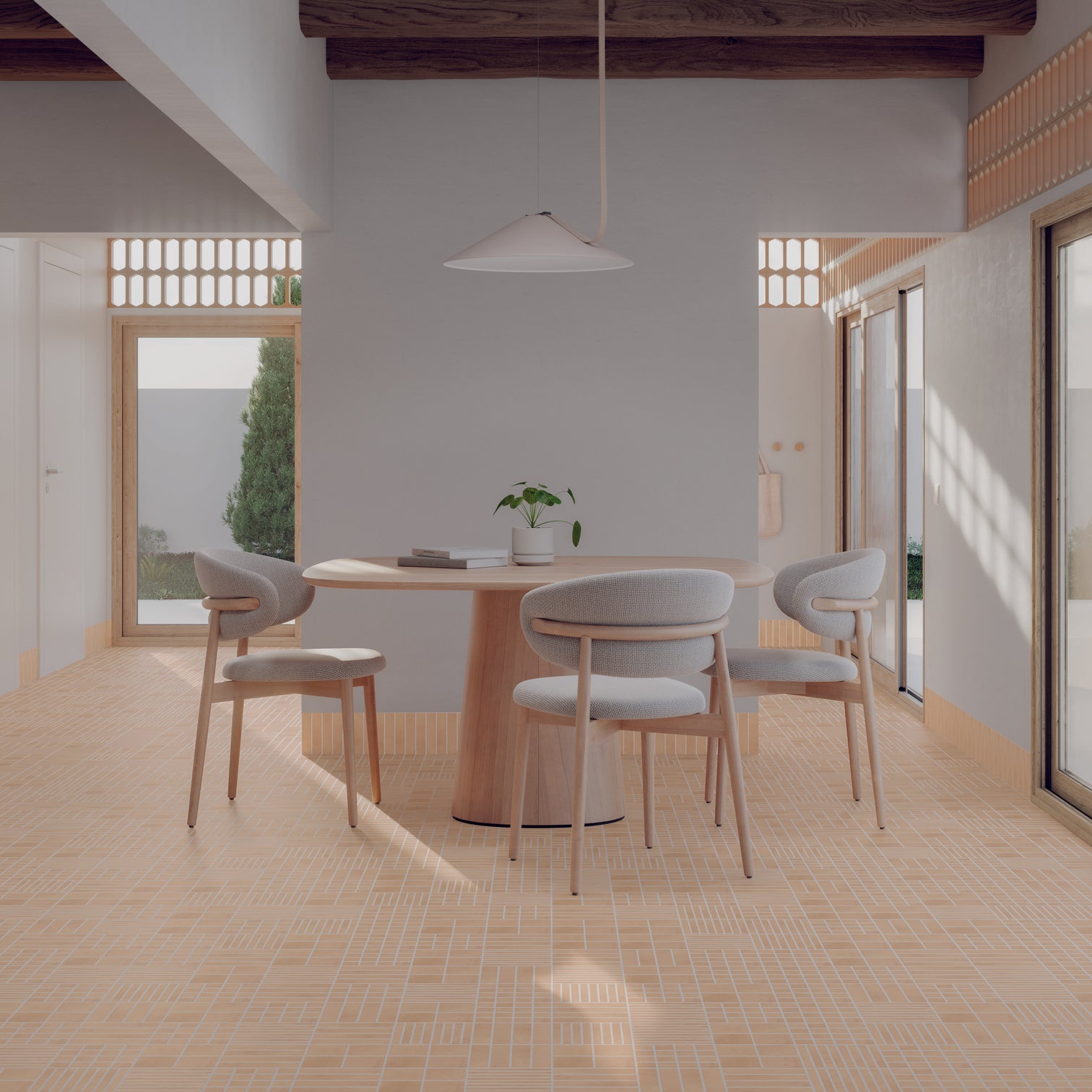 Raster Grid M Clay | Mosaics / Porcelain – Earp Bros