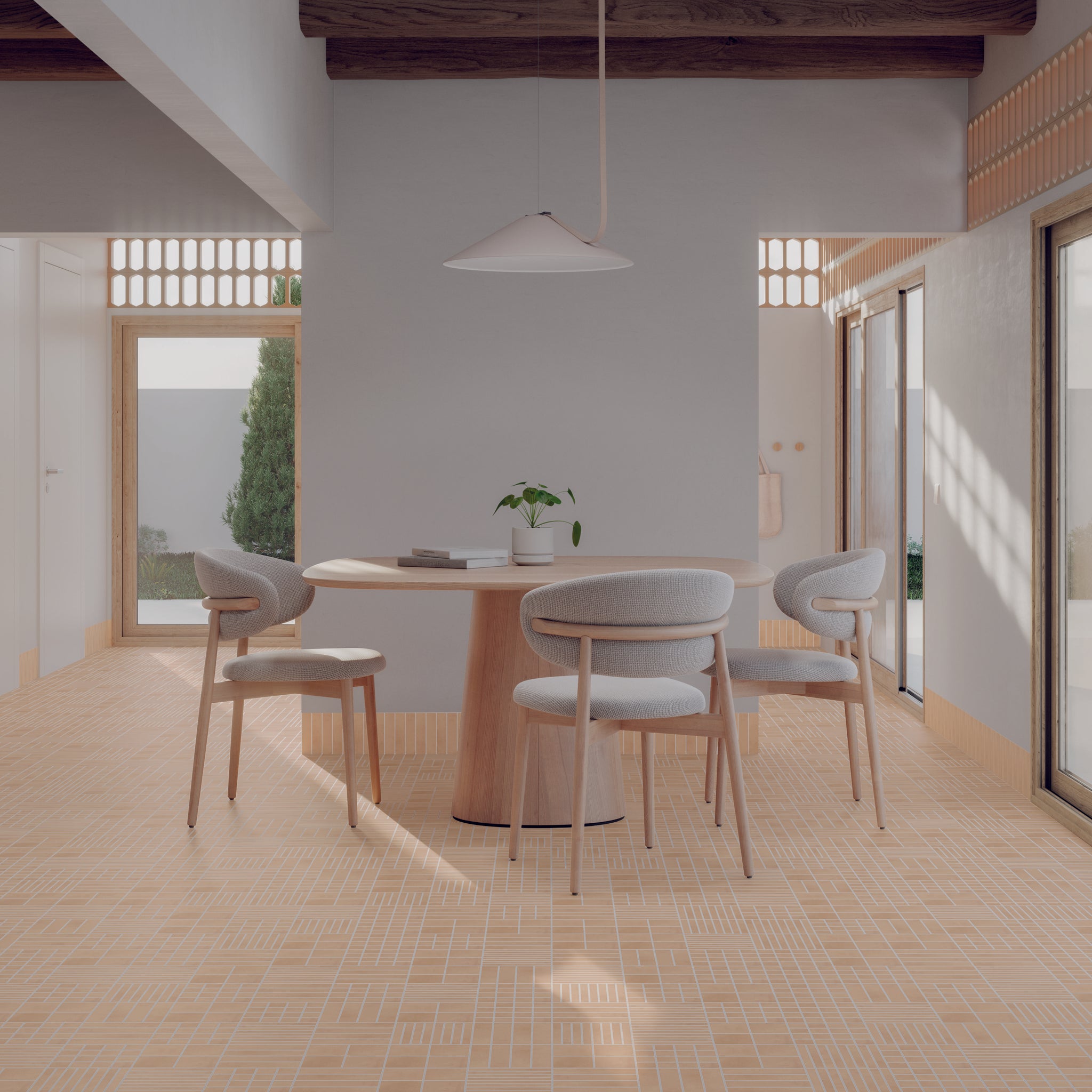 Raster Grid M Clay | Mosaics / Porcelain – Earp Bros