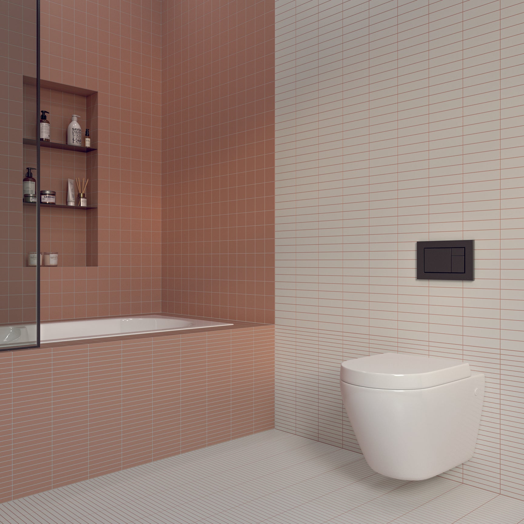 Raster Lines S Mud | Mosaics / Porcelain – Earp Bros