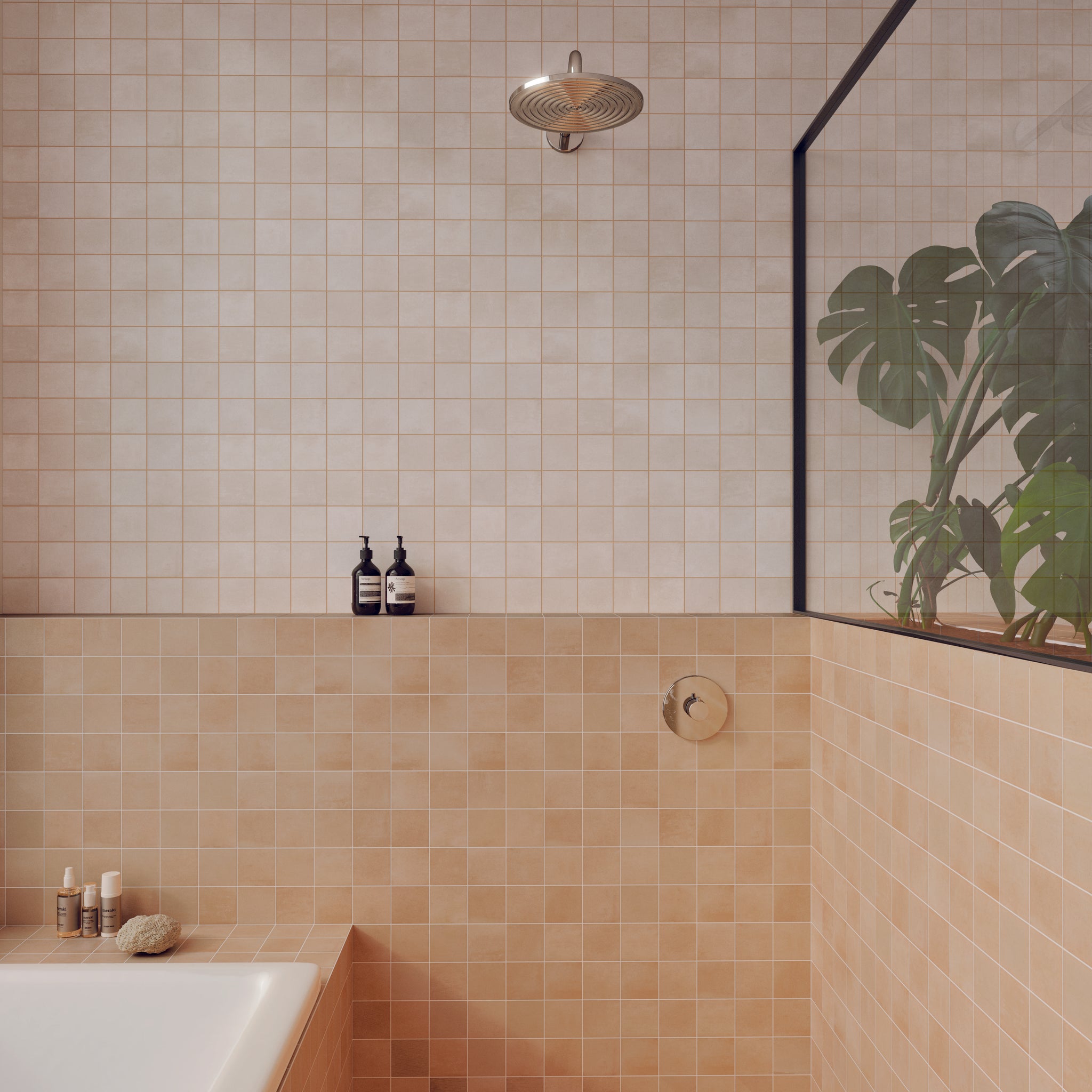 Raster Grid M Clay | Mosaics / Porcelain – Earp Bros